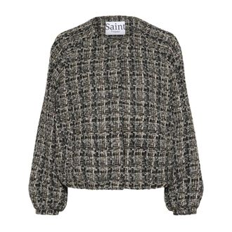 Saint Tropez Femme, Vestes, Noir, Taille: 42 FR Veste Noire MacySZ - Mod&egrave;le &Eacute;l&eacute;gant