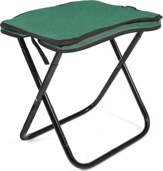 BESPORTBLE Faltbarer Outdoor Hocker aus Aluminiumlegierung Kompakter Campinghocker mit Atmungsaktivem Sitz Stabiler Fußhocker für Angeln Wandern Rucksackreisen u