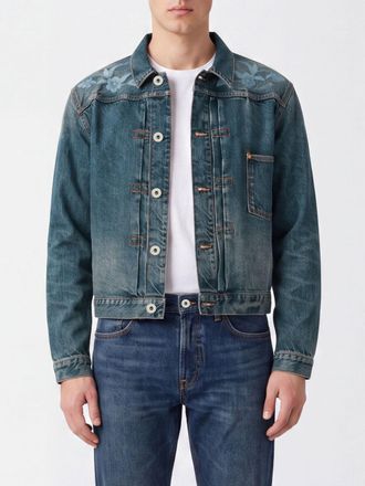 Kenzo Jeansjacke aus Baumwolle von mit Blumendruck und aufgesetzten Taschen