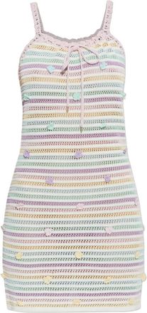 Casablanca robe rayée en crochet