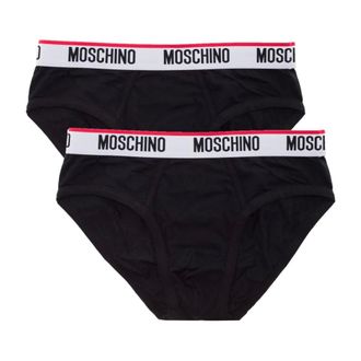 Moschino Homme, Sous-v&ecirc;tements, Noir, Taille: 2XL Slip Elastic Logo Band