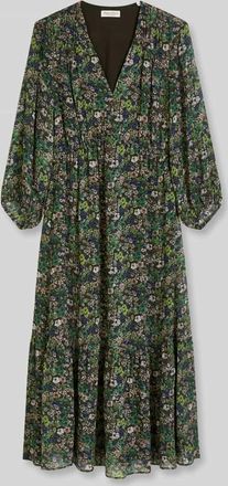 Marc O'Polo Flie&szlig;endes Freizeitkleid aus reiner Viskose mit tiefen V-Ausschnitt