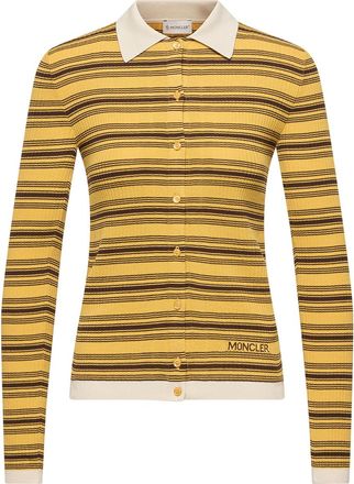 Moncler Moncler Cotton Cr&ecirc;pe Polo Shirt, Women, Multicolour, Size: L