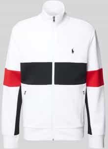 Polo Ralph Lauren Sweatjacke mit Stehkragen und Reißverschlusstaschen