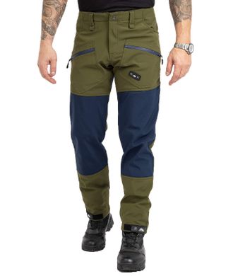 Rock Creek Herren Softshell Hose Cargohose Outdoorhose Wanderhose Herrenhose Wasserdicht Skihose Arbeitshose Winterhose Trekkinghose H-245 Dunkelgr&uuml;n 2XL