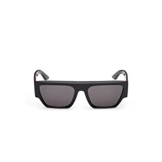 GCDS Gcds, unisex, Accessoires, Noir, Taille: 55 MM Lunettes de soleil &eacute;l&eacute;gantes en noir brillant