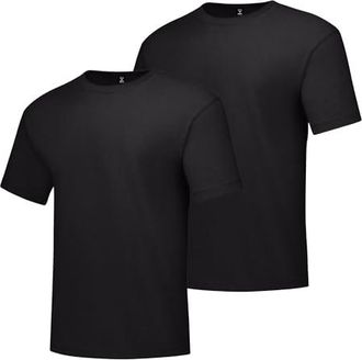 Hanes T-Shirt à Manches Courtes Beefy-t (Lot de 2) - Noir - XX-Large