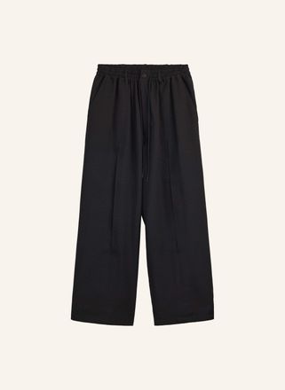 Yohji Yamamoto Y-3 Sport Uniform Box Hose Mit Falten schwarz