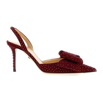 Mach & Mach Le Cadeau Suede Slingbacks - - Shoes - Damen - Rot - 35 1/2 EU