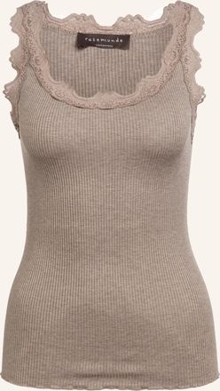 Rosemunde Seidentop Babette Mit Spitze braun