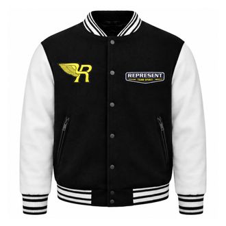 Represent Varsity Herrenjacke Schwarz/Beige