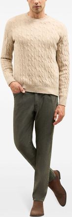 Boglioli Gerade Hose mit Logo-Patch - Grün