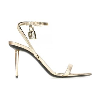 Tom Ford Femme, Chaussures, Jaune, Taille: 37 1/2 EU Sandales Cadenas