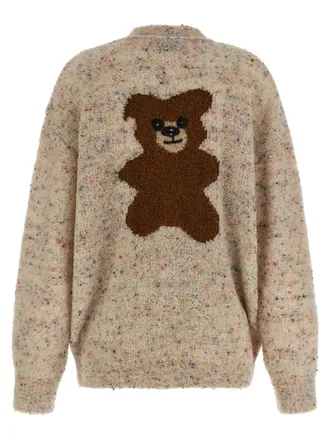 Moschino Boucl&eacute; M&eacute;lange Virgin Wool Cardigan