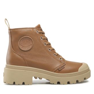 Palladium Schn&uuml;rstiefeletten Palladium Pallabase Leather 96905-252-M Braun
