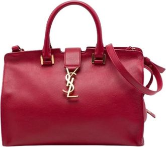 Saint Laurent Pre-owned Downtown Cabas - Femme - Pre-owned - Rouge - Taille: ONE Size