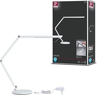 Paulmann 78911 Lampe de bureau LED FlexBar White Switch Tunable White avec 1x10,6 watts dimmable Lampes dassistance Lampe de table blanche 3000 K [classe énerg