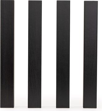 IKEA 4-er Set Ersatz-Tischbeine in Schwarzbraun f&uuml;r IKEA Lack-Tisch 55x55 cm und 90x55 cm - inklusive Schrauben-Set