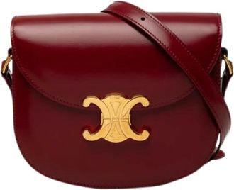Celine Pre-owned Sac bandouli&egrave;re Clea - Femme - Pre-owned - Rouge - Taille: ONE Size