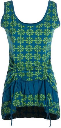 vishes Sommerkleid Damen Lagen-Look Tr&auml;ger-Kleid Jersey-Tunika Sommerkleid Elfen, Ethno, Hippie Style