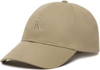 Calvin Klein Cap Monogram Embroidery Baseball Cap LV04G5002G Beige