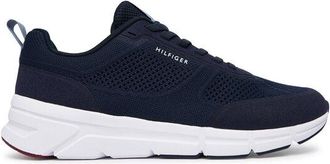 Tommy Hilfiger Sneakers Light Knitted Hilfiger Runner FM0FM06010 Dunkelblau