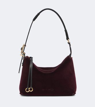 Etro Schultertasche Small aus Samt