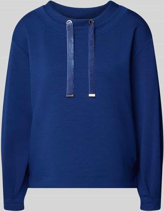 Monari Sweatshirt aus Modal-Mix mit Tunnelzug