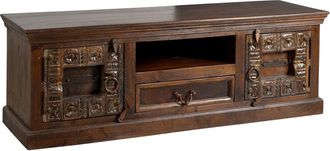 SIT-Möbel Almirah 5121-30 koloniales Lowboard, zwei Türen, je 1 Schublade & offenes Fach, recyceltes Holz, 150x45x50 cm