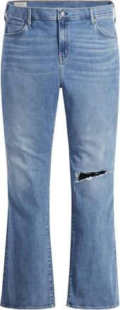 Levi's Damen Plus Size 726 High Rise Flare Jeans,Medium Indigo Destructed,22 M