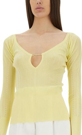 Jacquemus Slim Fit Viscose Blouse - Yellow