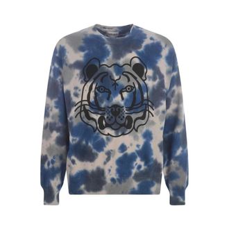 Kenzo Tigerkopf Baumwollpullover - - Sweatshirts & Hoodies - Herren - Grau - M