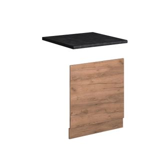 Vicco Frontblende Fame-Line, Goldkraft Eiche, 60 cm, AP Anthrazit