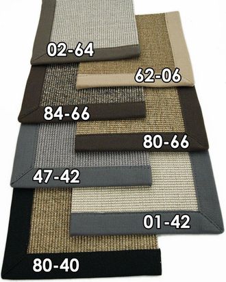 Astra Sisal Teppich Bord&uuml;renteppich Salvador Premium Natur Faser mit 5cm Bord&uuml;re