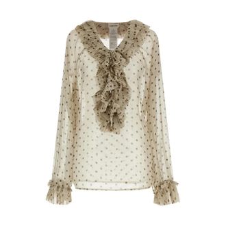 P.A.R.O.S.H. P.a.r.o.s.h., Damen, Blusen & Hemden, Beige, SGr&ouml;&szlig;e
