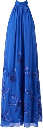 Adrianna Papell Abendkleid Soutache GGT Swing Dress Ein flie&szlig;endes, l&auml;ssiges Neckholder-Kleid mit Perlenverzierung