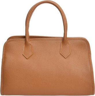 Anna Luchini Braun Rindsledertasche