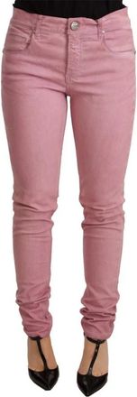 Acht Acht, Femme, Pantalons, Rose, Taille: W26 Cotton Slim Fit Denim Skinny Pants