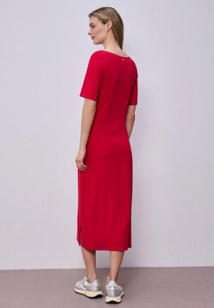 Street One Midikleid Midi-Kleid mit Knotendetail (1-tlg)