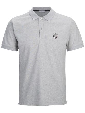 Selected Herren T-Shirt Aro ss embroidery polo s NOOS, Gr. X-Large (Herstellergröße: XL), Grau (Light Grey Melange)