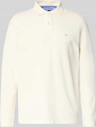 Fynch-Hatton Poloshirt mit Label-Stitching