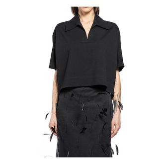 Jil Sander Polo SS - - Tops - Damen - Schwarzk - 2XS