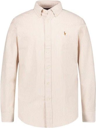 Polo Ralph Lauren Herren Hemd beige Baumwoll-Stretch