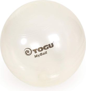 Togu 404660 Gymnastikball MyBall, 65 cm, transparent, durchsichtig