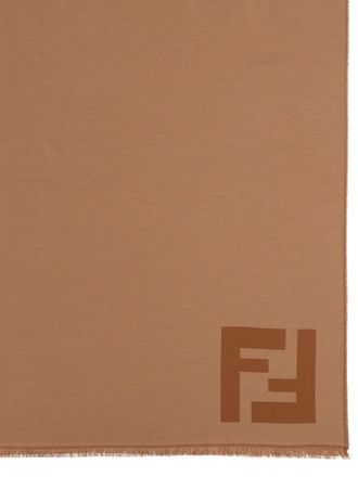 Fendi Virgin Wool Scarf - Beige