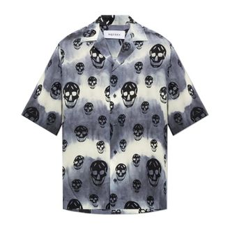 Alexander McQueen Kurzarmhemd - - Shirts - Herren - Grau - S