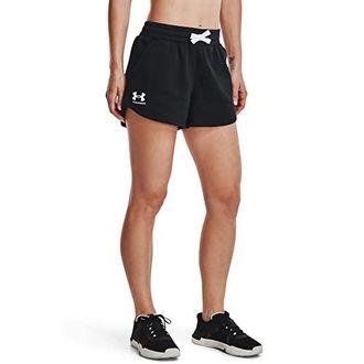 Under Armour Short pour Femme UA Rival Polaire, Noir, 1376257-001, XS