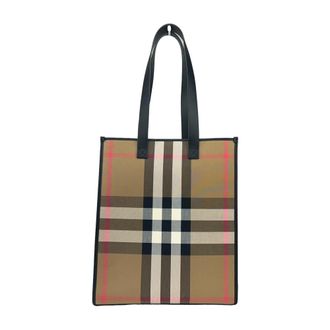 Burberry Haymarket Check Canvas Tote - - Bags - Damen - Mehrfarbig - ONE SIZE