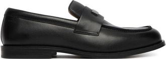 Calvin Klein Halbschuhe Ess Rubber Loafer Hw Plaq Va Lth HM0HM02177 Schwarz