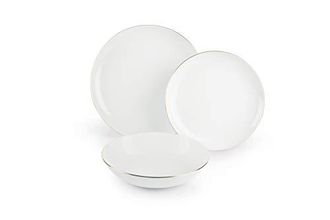 Excelsa Merry Christmas Service de table 18 pi&egrave;ces Blanc/dor&eacute;